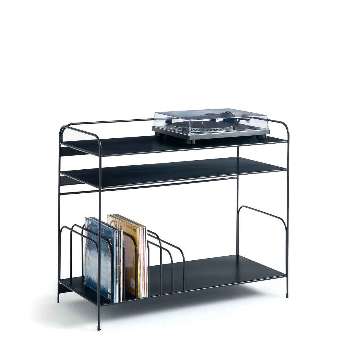 Mueble para vinilos 102 LUXE METAL BLACK – Kallfu.pro